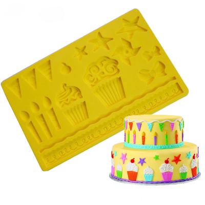Cina Il fondente bollente di nozze di compleanno degli utensili del multi silicone di strato modella per il dolce in vendita