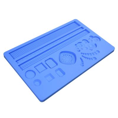 China Silicone Baking Utensils Custom Size Non-Slip Baking Mats Silicone Furniture Fondant Molds Mat for sale