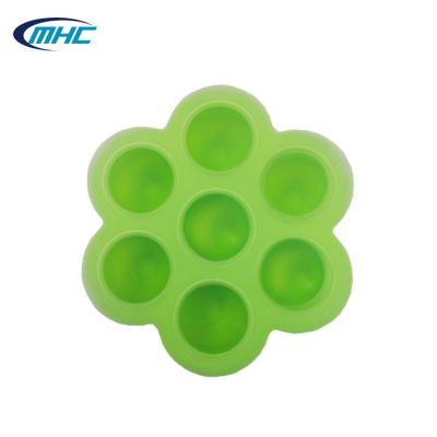 China Waterproof Silicone Ice Mold 7 Cavity BPA Free Ice Cream Moulds Ball Shaped for sale