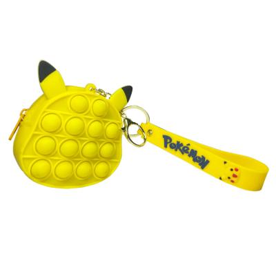 Cina Funzione della borsa della moneta del silicone del pioniere del roditore della chiusura lampo di Mini Soft Wallet Kid Gift multi in vendita