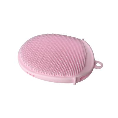 China Cute Silicone Baby Brush Temperature Resistance Colorful Cartoon Design for sale