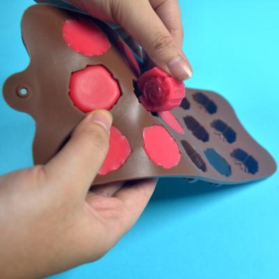 China Flexibel siliconen chocoladevormbakje voor zelfgemaakte chocolade Te koop