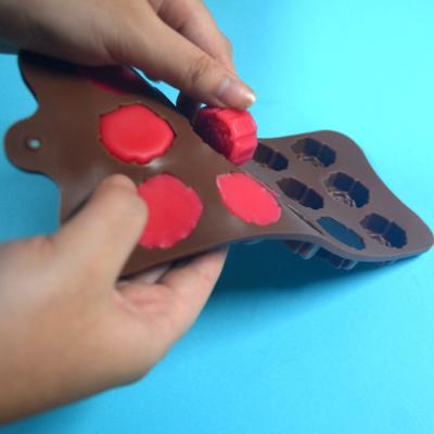 China Flexibel siliconen chocoladevormbakje voor zelfgemaakte chocolade Te koop
