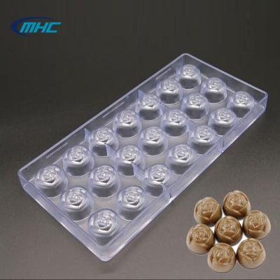 Cina MHC Polycarbonate in forma di fiore di rosa in forma di cioccolato approvato FDA in vendita