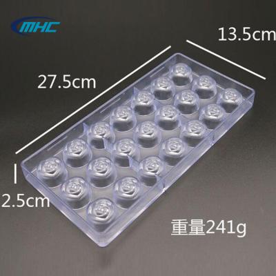 Cina MHC Polycarbonate in forma di fiore di rosa in forma di cioccolato approvato FDA in vendita