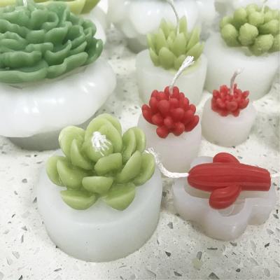 China Succulent Candle Molds Durable MHC Unique 3d Candles Small Succulent Mini Making Kit Cake Tools Type Moulds for sale