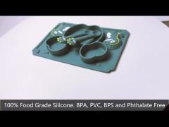 O bebê Tray Custom Feeding Plates And do silicone do produto comestível rola PVC de PPA livre