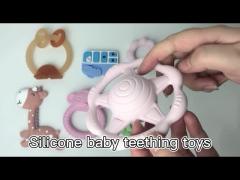Dierenvormig, niet-giftig, schattig tandjes speeltje, zacht verlichting van baby's tandjes