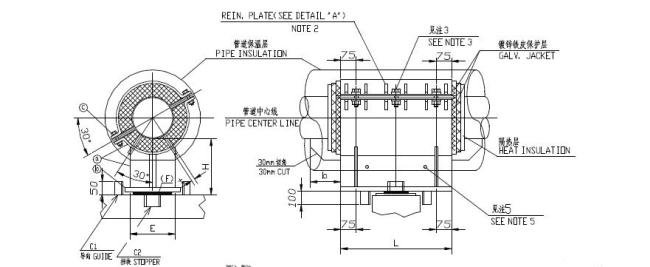 Insulated pipe support system components