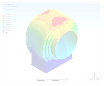 HDPIR pipe support system with two vertical plates