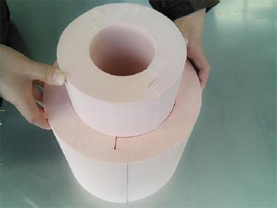 China Closed Cell Rigid High Density Polyisocyanurate Foam HDPIR For Fixing Pipe Support for sale