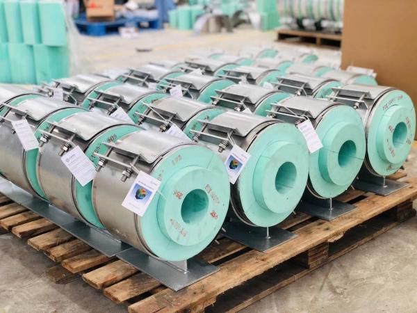 Quality HDPIR Cold Insulation Sliding Pipe Support , Pre Insulated Pipe Supports DN80 for sale