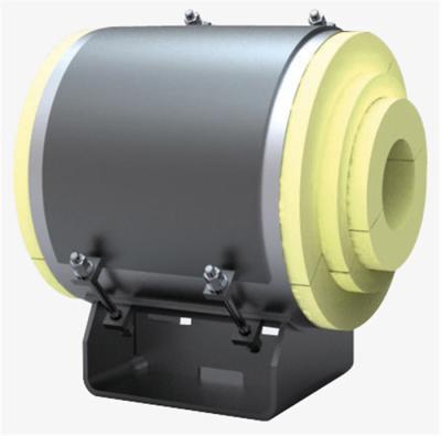 China Heat Insulation Pipe Insulation Supports With High Density Polyisocyanurate Material for sale