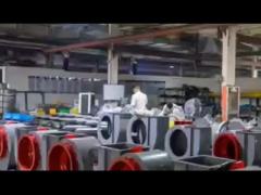 Voorwaarts gebogen centrifugale radiële ventilator voor industriële lucht onder hoge druk Volume 800 90000m3 / h Vermogen 5 350KW