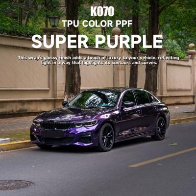 China K070 Super Purple TPU Color Car Paint Protection Film  Wrap Vinyl Roll Cars for sale