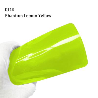 Cina K118 Phantom Lemon Giallo TPU Color Car Paint Protective Film Miglior marchio di involucro in vinile in vendita