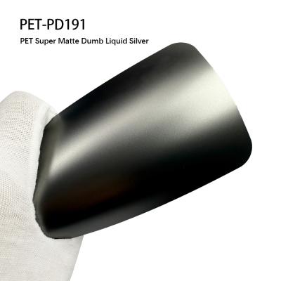 Cina PET-PD191 Film di avvolgimento per auto in vinile PET con colore argento liquido opaco opaco in vendita