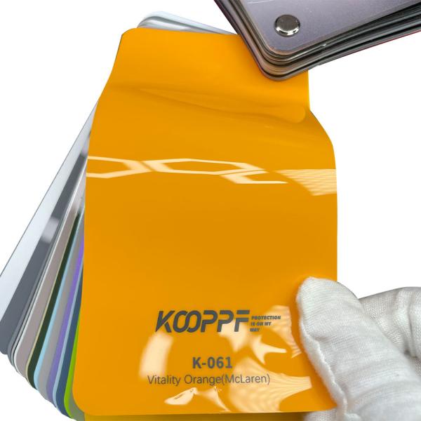 Quality Vitality Orange McLaren TPU Automotive Protective Film Custom Vinyl Wrap 7.5mil for sale