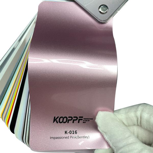 Quality Impassioned Pink Bentley TPU Color Car Paint Protection Wrap 7.5mil K-016 for sale
