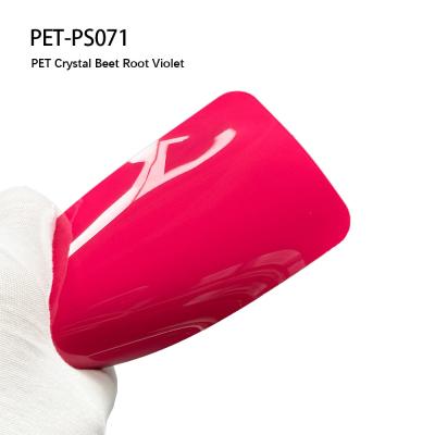China PET-PS071 PET Crystal Beet Root Violet 7.5mil Car Vinyl Wrap Dimensional Stability for sale