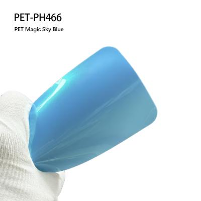 Cina PET-PH466 PET Pvc Gloss Wrap Film con Magic Sky Blue Color in vendita
