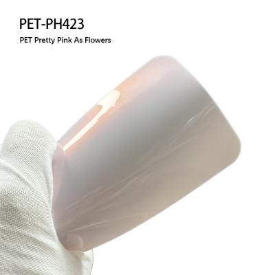 Cina PET-PH423 PET rosa come i fiori auto adesivo in vinile 7.5mil in vendita