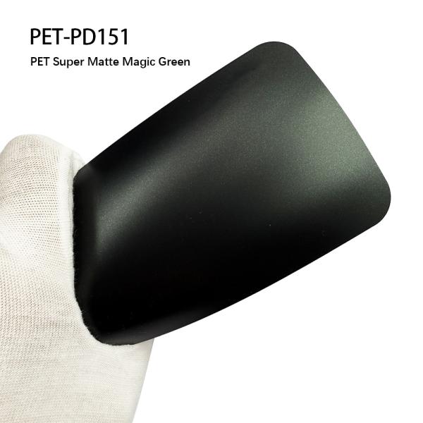 Quality PET-PD151 PET Super Matte Magic Green Color Car Vinyl Sticker Paint Protection for sale