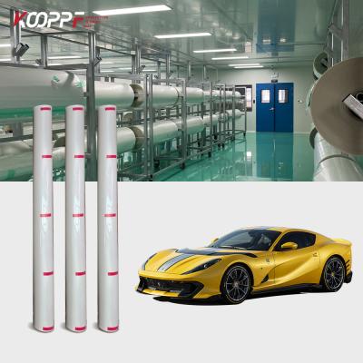 China Clear Gloss Car Wrap TPU Polycaprolactone Film Self Healing for sale