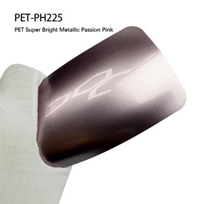 China PET-PH225 PET Super Brillant Passion métallique rose 7.5mil Enveloppe de voiture protectrice for sale