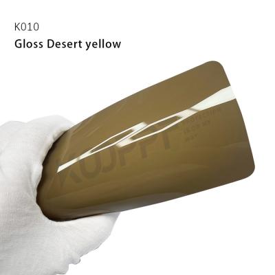 China 8.0 Mil K010 Gloss Desert Yellow Car Paint Protective Film para a mudança de cor da pintura da carroceria do carro à venda