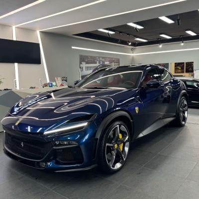China PET Bright Midnight Blue Vinyl Wrap Sticker PPF Color Wrap Automotive Vinyl Film for sale