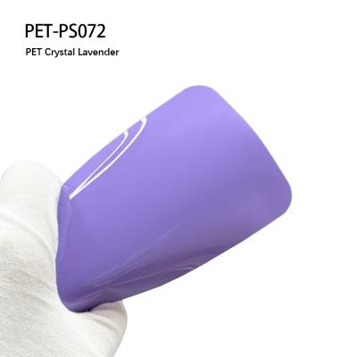 China PET Crystal Lavender 7.5mil PET Car Film Vinyl Wrap For Car Design Colorful Wrap Options For Cars for sale