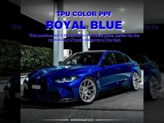 K048 Royal Blue TPU kleurverfbeschermingsfilm