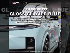 K021 Gloss Glacier Blauw TPU Auto gekleurd Ppf Wrap Vinyl Auto Wrap