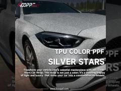 K092 실버 스타 TPU 컬러 자동차 페인트 보호 필름 반짝이 자동차 랩