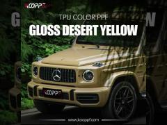 TPU Gloss Desert Geel Kleur Verf Beschermingsfilm Zelfklevend 7.5mil Kleur Ppf Film