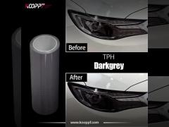 Hydrophobic TPU Car Lamp Film Self Healing Scratch Resistant White To Black 0.3*15m