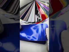 PET-PH264 PET Super Bright Metallic Blueberry 7.5mil Vinyl Wrap For Cars