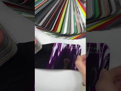 PET-PH871 PET Black Charm Purple 7.5mil Colored Paint Wrap For Cars