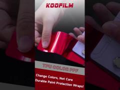 K008 Gloss Ferrari Rood Auto Verf Beschermingsfilm 8.0 Mil Dikte 160 Kleuren assortiment