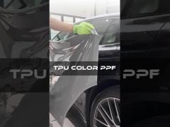 Silver Grey 8.0 Mil TPU Color Car Wrapping Film Car Body Protection