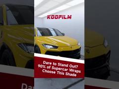 Selbstheilende Autofilm TPU PPF Glanz Sonnenblume Gelb Autofarbe Schutzfilm