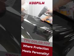 Metalen zwarte 8,0 Mil TPU-film voor auto's