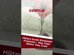Защита лобового стекла военного класса - Остановите сколы до того, как они превратятся в трещины, внешняя защитная пленка для лобового стекла