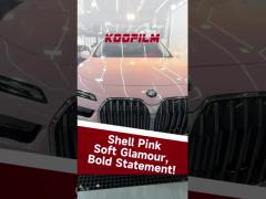 Shell Pink TPU PPF Colorful Easy Application Wrap Film Color Protection Film For Vehicles