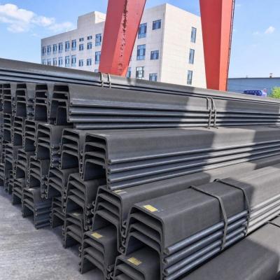 China U Type Steel Sheet Pile 400*100-600*210 Hot Rolled SY390 S355GP Larsen Sheet Pile For Cofferdam for sale