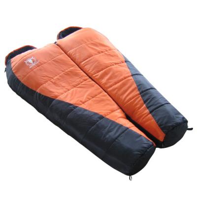 China Camping Classic Human Shape Hollow Fiber Mummy Sleeping Bag  GNSB-003 for sale