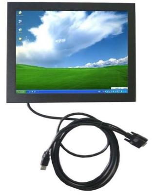 China 12.1" SKD Metal Cover VGA Touch Screen Monitor For Industrial PC , IPC Display for sale
