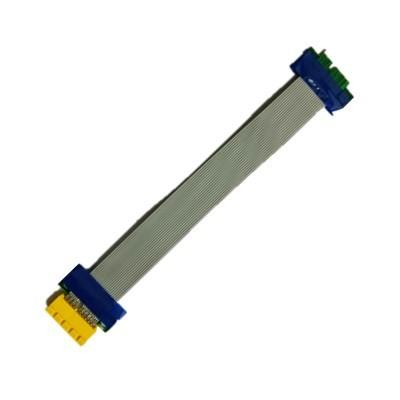 China Flexible Slot PCI Express Relocate Cable PCI-E 1X to 1x Slot Riser Card Extender Extension Ribbon pcie cable for Bitcoi for sale