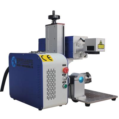 Cina KEYILASER Modello portatile 30W 60W DAVI Macchina di marcatura laser CO2 su tubo di legno metallo plastica pelle acrilica in vendita